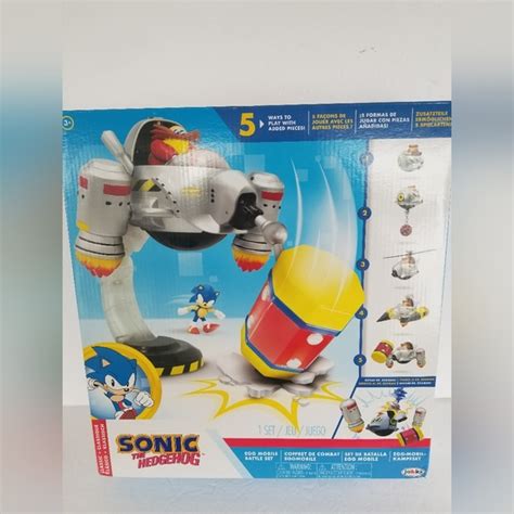 Toys Sonic The Hedgehog Eggman Egg Mobile Battle Set Helicopter
