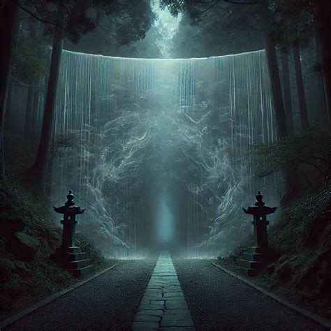 Nurikabe Invisible Wall Yokai Blocking Paths And Testing Fate