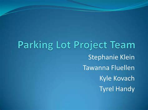 Project Management Class Group Project Pptx