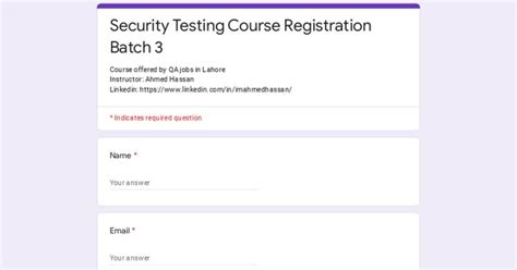 Qa Jobs In Lahore On Linkedin Security Testing Course Registration Batch 3