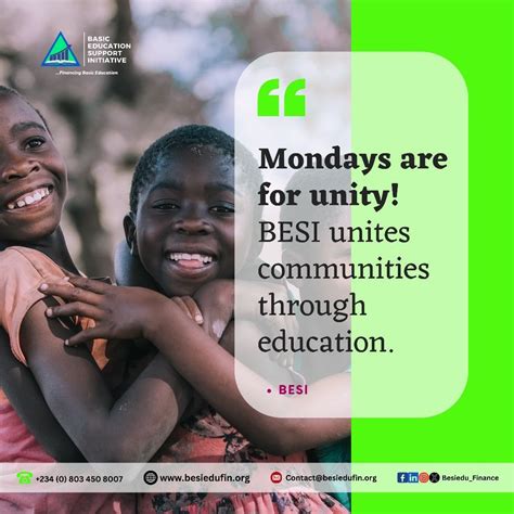 Mondays Are For Unity Basic Education Support Initiative Besi Mondays Are For Unity Basic Education Support Initiative Besi