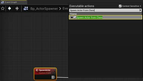 Spawning And Destroying An Actor Unreal Engine Documentation