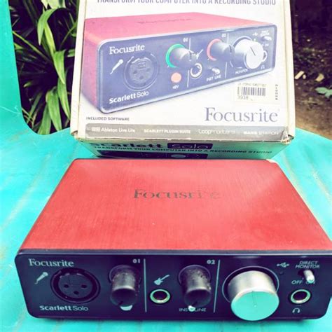 Jual Soundcard Focusrite Solo Second Shopee Indonesia