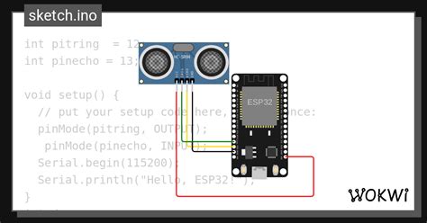 SENSOR APROXIMAÇÃO Wokwi ESP STM Arduino Simulator