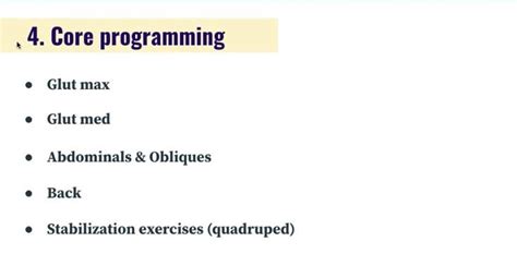 Core Exercises The Four Stages Of Programming
