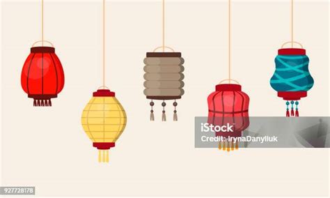 중국어 랜 턴 벡터 전통적인 중국 문화 축제 축 하 아시아 오리엔탈 장식 그림 0명에 대한 스톡 벡터 아트 및 기타 이미지 0명 공휴일 꽈리 백합과 Istock