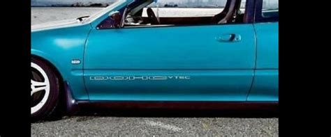 Honda Civic Eg Dohc Vtec Door Decalset Oracal Sticker Vinyl Etsy