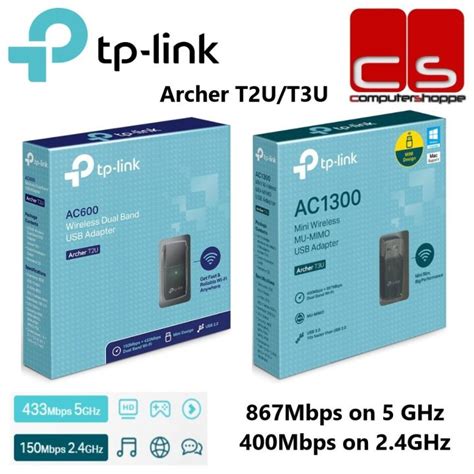 Tp Link Archer Series Ac600ac1300 Mini Wireless Dual Band Usb Adapter
