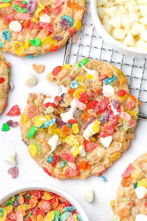 Easy Fruity Pebbles Cookies | Savor The Spoonful