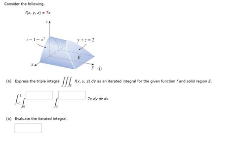 Solved Consider The Following Fx Y Z7 X A