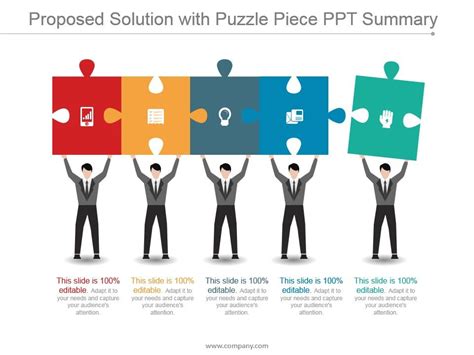 Proposed Solution With Puzzle Piece Ppt Summary Powerpoint Presentation Pictures Ppt Slide