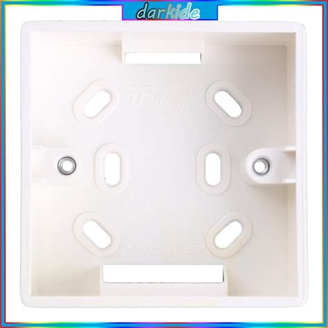 Dark 86 Type Switch Socket Protector Wall Mounted Junction Box White