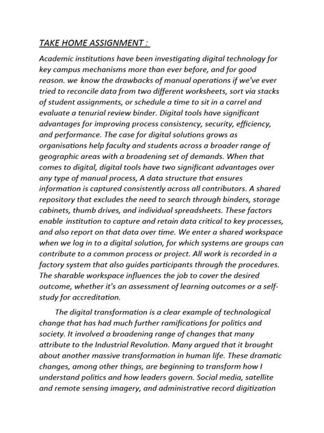 Take Home Assignment Pdf Big Data Data