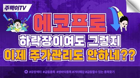 🔴에코프로 주가전망🔴아무리 하락장 이여도 그렇지 이제는 주가 관리도 안하냐 이게 맞아 Youtube