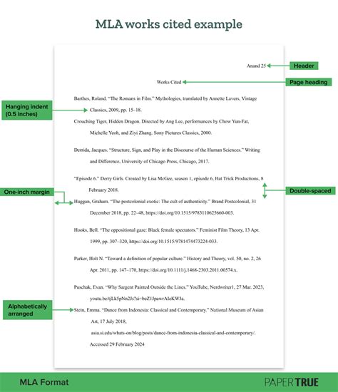 Mla Works Cited Page Quick Tips And Examples In 2025 Works Cited Mla
