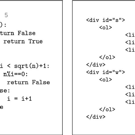 On The Left A Python Program On The Right An Excerpt From An Html Download Scientific Diagram
