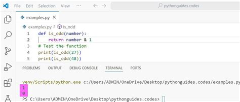 how to check if a number is even or odd in python