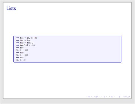 Beamer Create A New Environment To Display A Framed Python