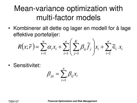 Ppt Mean Variance Analysis Continued Powerpoint Presentation Free Download Id 1236367