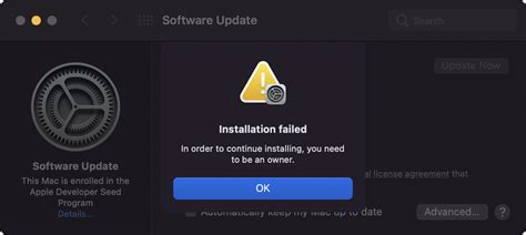 how can i install macos security updates when i receive the error