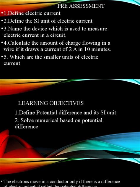 Potential Difference Pdf