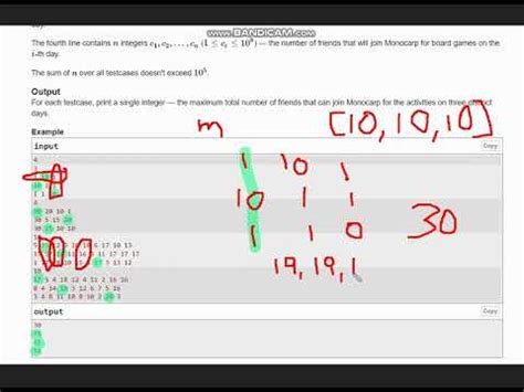 D Three Activities Codeforces Round Div Full Solution YouTube