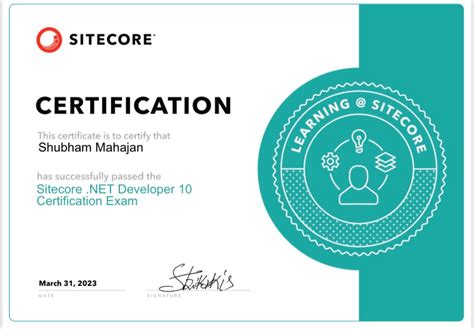 Shubham Mahajan On Linkedin Sitecore Certification Dotnetdeveloper Dotnetdevelopers 25