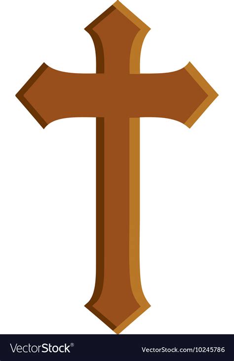 Cross Religion Christianity Icon Royalty Free Vector Image