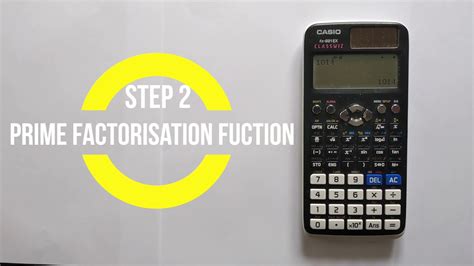 How To Do Prime Factorization On Casio Classwiz Fx 991ex Youtube