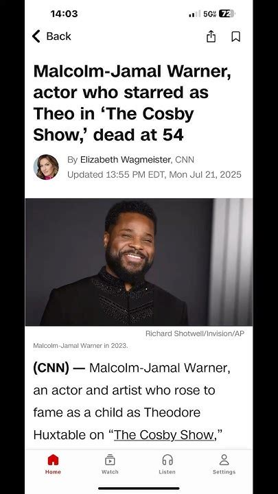 Rip Malcom J Warner Youtube