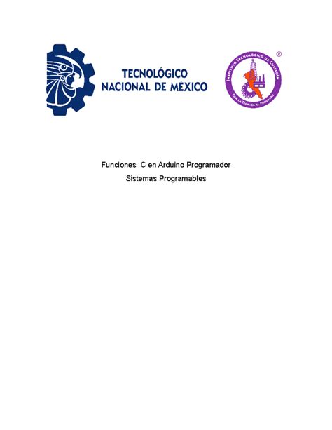 Funciones C En Arduino Programador Funciones C En Arduino Programador Sistemas Programables