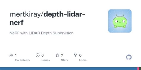 GitHub Mertkiray Depth Lidar Nerf NeRF With LIDAR Depth Supervision