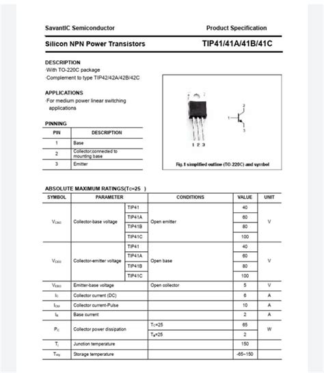 Hi Ive Had A Few Tip41c Transistors Blow Up Because Of Overvoltage I Wanted To Replace Them