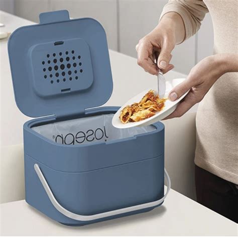 싱크대·개수대정리 조셉조셉 스택 음식물 쓰레기통 4l 스카이 오늘의집 쇼핑