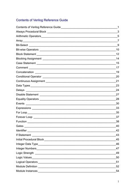 Pdf Contents Of Verilog Reference Guidestaffuzzgoraplrwisniew