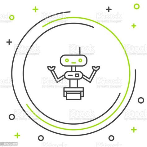 흰색 배경에 격리 된 라인 로봇 아이콘 다채로운 개요 개념 벡터 0명에 대한 스톡 벡터 아트 및 기타 이미지 0명 Friendly Match 가공의 인물 Istock