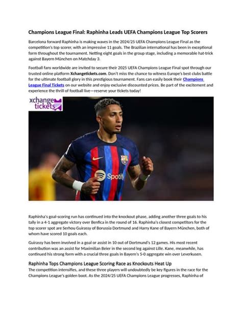 Raphinha Leads Uefa Champions League Top Scorersdocx