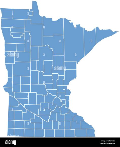 Minnesota Counties Map With Cities