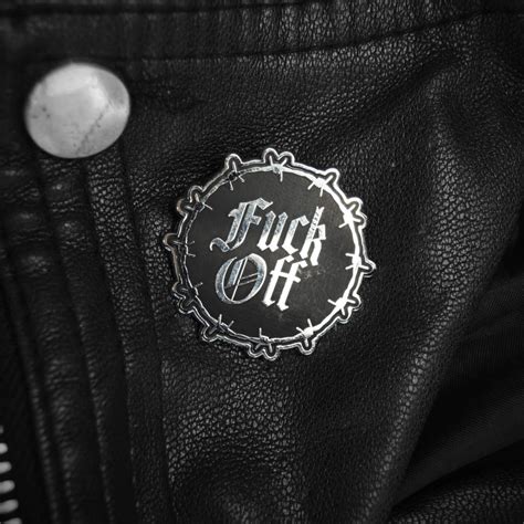 Fuck Off Enamel Pin Occult Patches And Pins Reviews On Judge Me