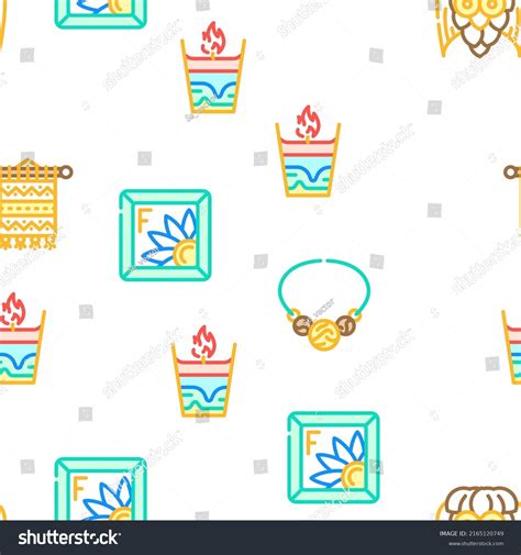Handiwork Craft Hobby Occupation Vector Seamless Stock Vector Royalty Free 2165120749