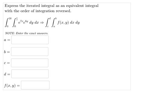 Express The Iterated Integral As An Studyx Express The Iterated Integral As An Studyx