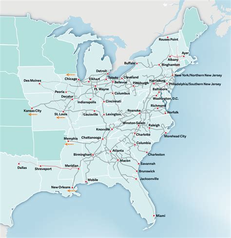 Norfolk Southern System Map