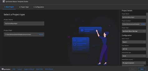 Create Projects Using Project Templates Via Extensions Syncfusion