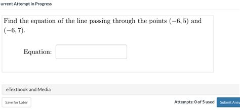 solved urrent attempt in progressfind the equation of the