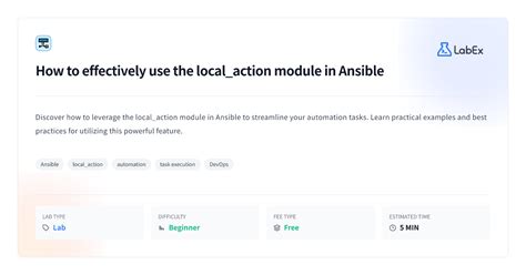 How To Effectively Use The Local Action Module In Ansible Labex
