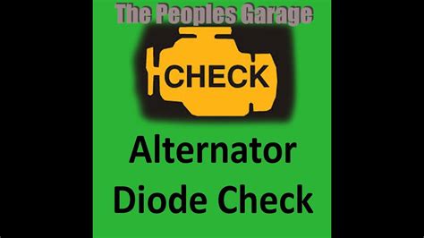 How To Check Diode In Alternator