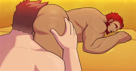 Rule 34 Ass Balls Bara Beard Bent Over Eating Ass Facial Hair Fate