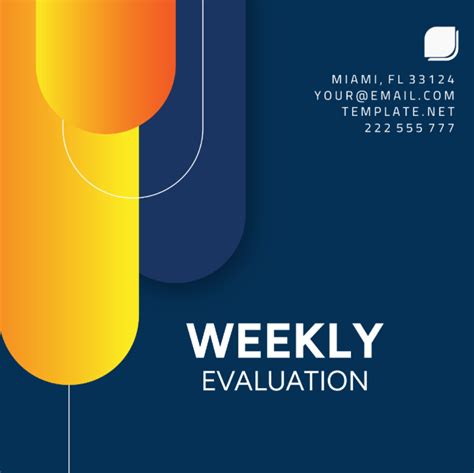 Free Weekly Evaluation Template To Edit Online