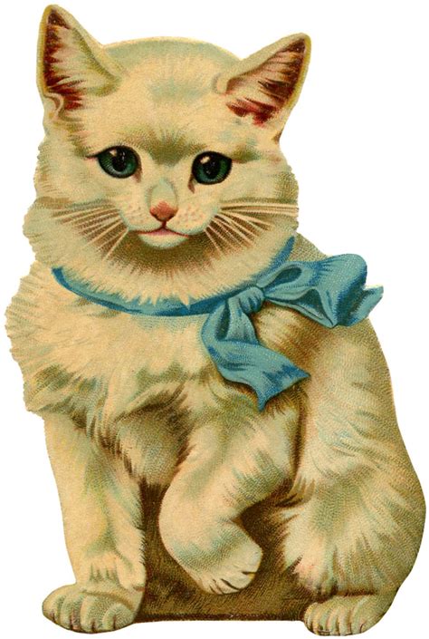 25 Beautiful Vintage Cat Pictures The Graphics Fairy
