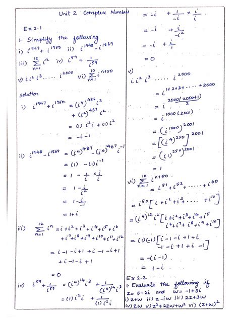 Chapter2 Complex Numbers 12 Mathsn Pdf